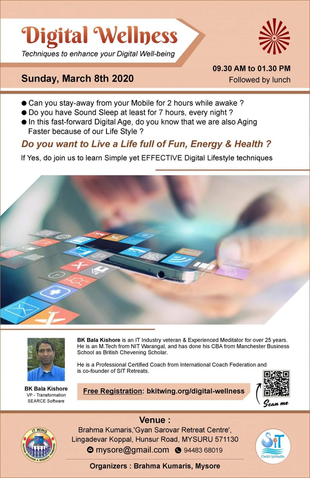 Techniques To Enhance Your Digital Well Being | IT Wing - Brahma Kumaris